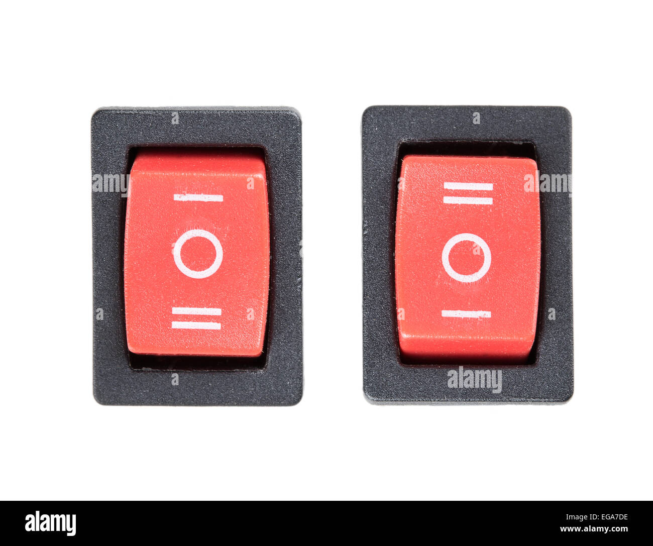 switch light off power white toggle button control Stock Photo - Alamy