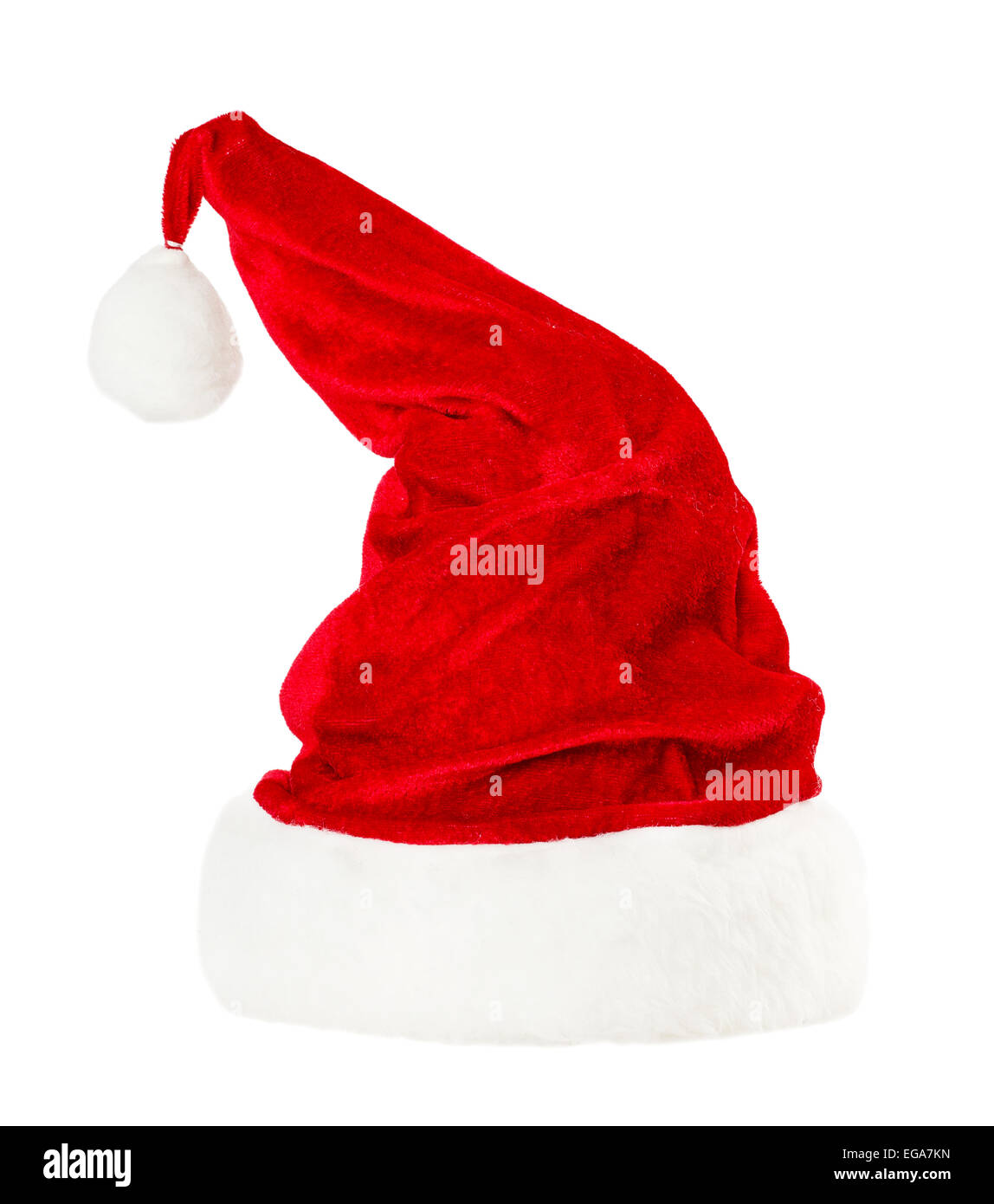 santa hat claus christmas isolated red white Stock Photo - Alamy