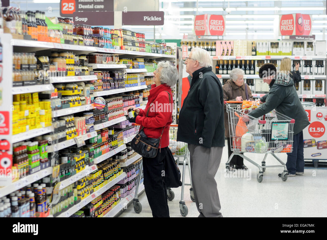 supermarket Mansfield Stock Photo - Alamy
