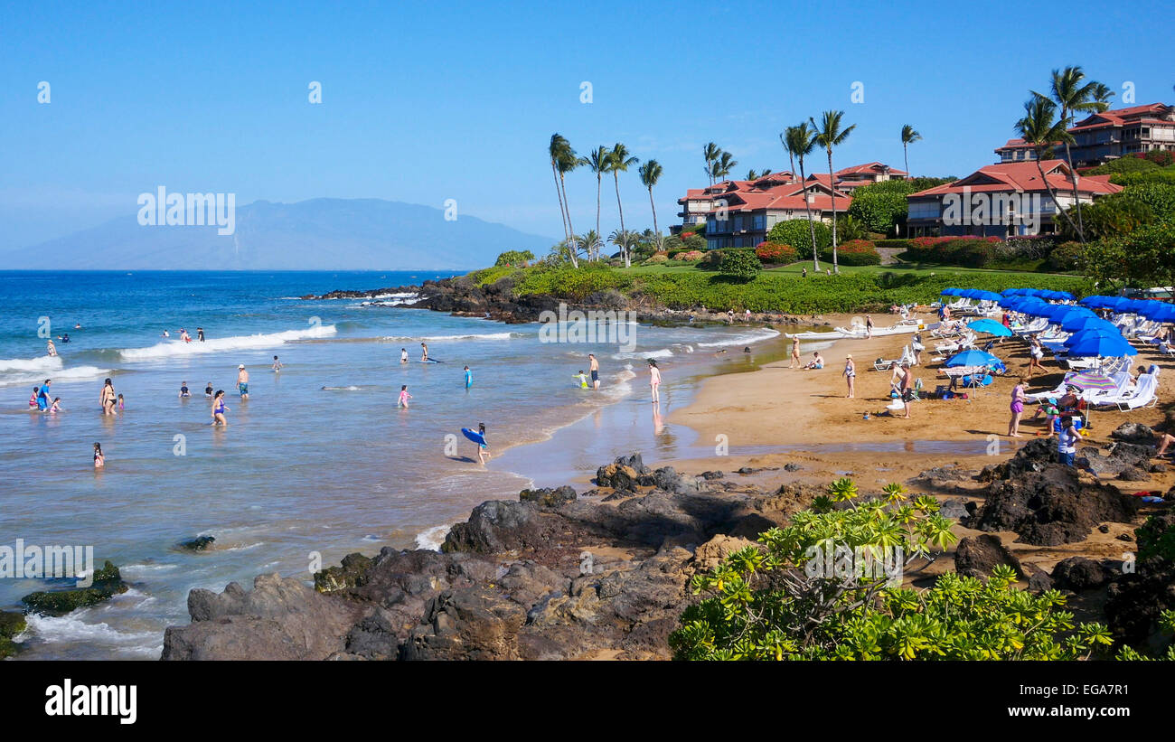 Polo Beach, Wailea, Kea Lani Resort, Maui, Hawaii Stock Photo - Alamy