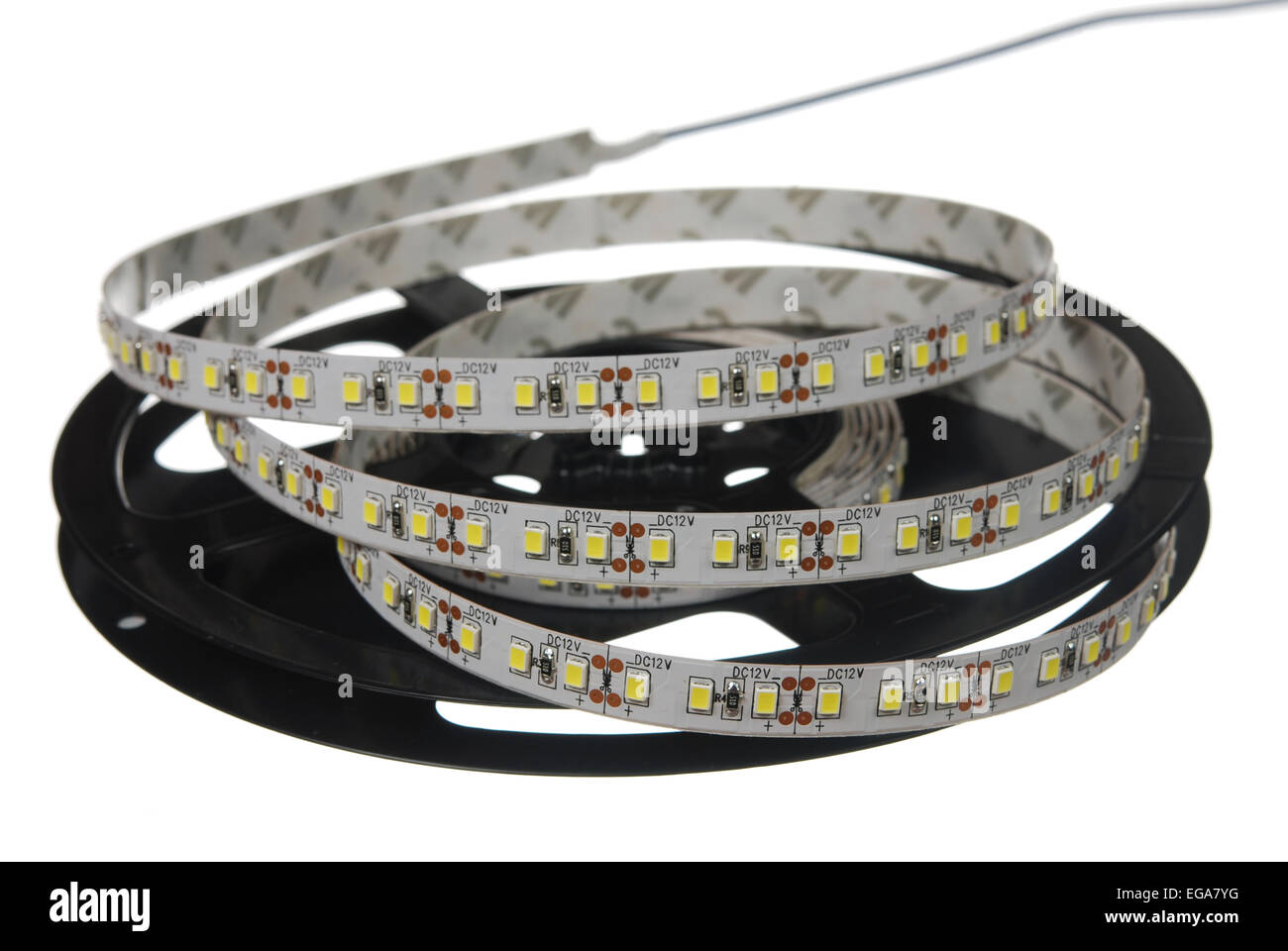 Led stripe is isolated on the white background Stock Photo - Alamy