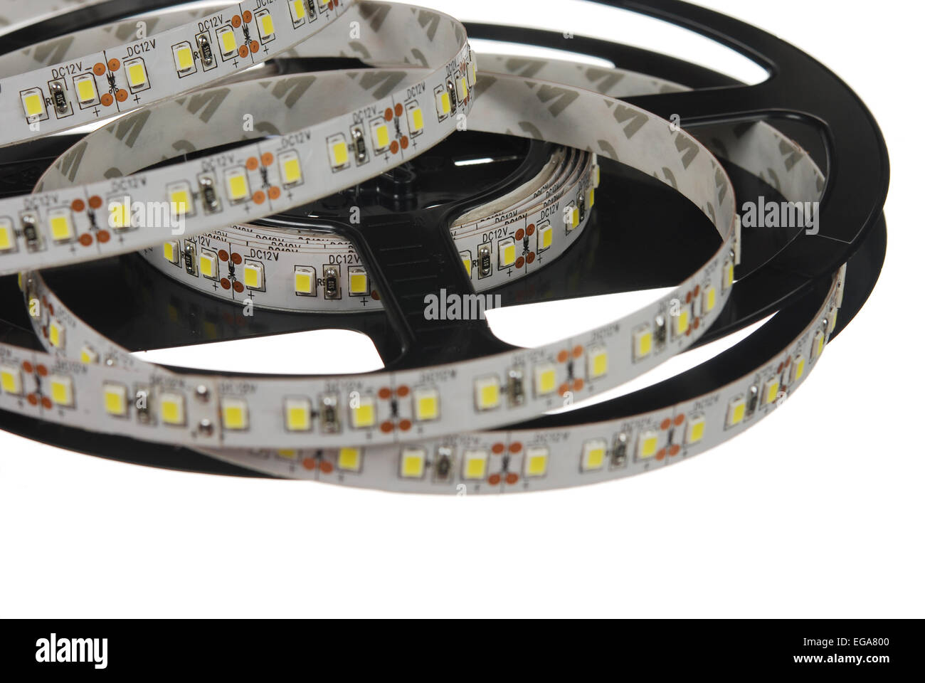 Led stripe is isolated on the white background Stock Photo - Alamy