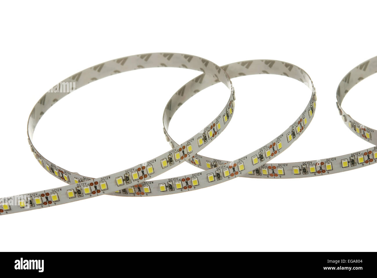 Led stripe is isolated on the white background Stock Photo - Alamy
