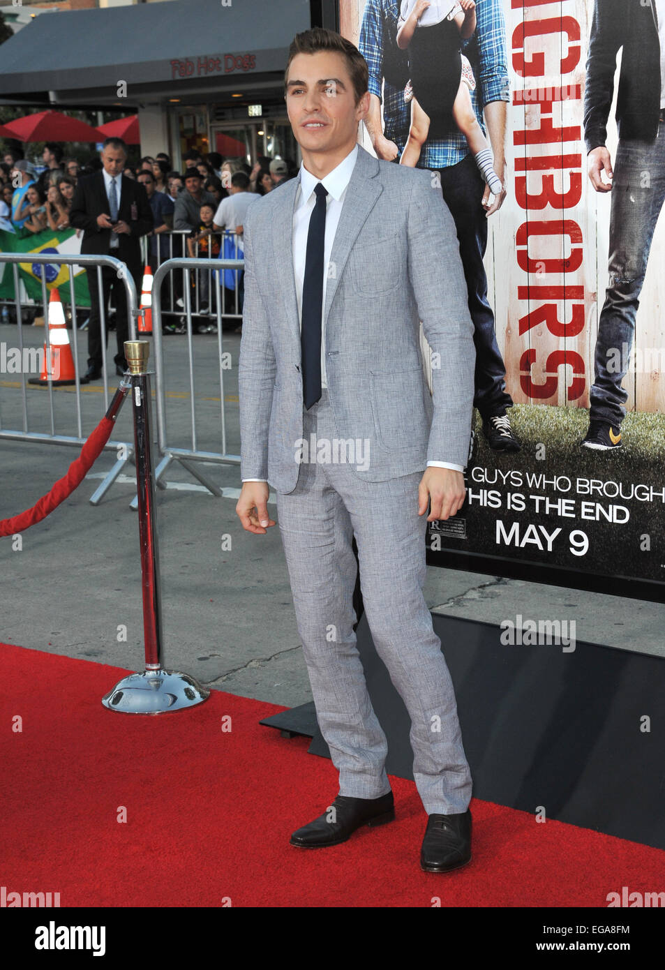 LOS ANGELES, CA - APRIL 28, 2014: Dave Franco at the world premiere of ...