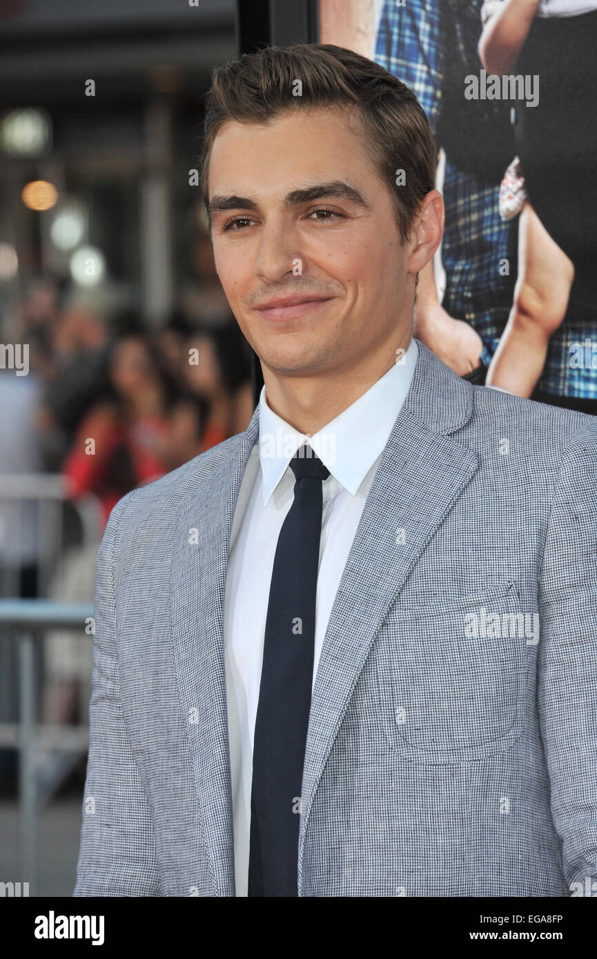 LOS ANGELES, CA - APRIL 28, 2014: Dave Franco at the world premiere of ...