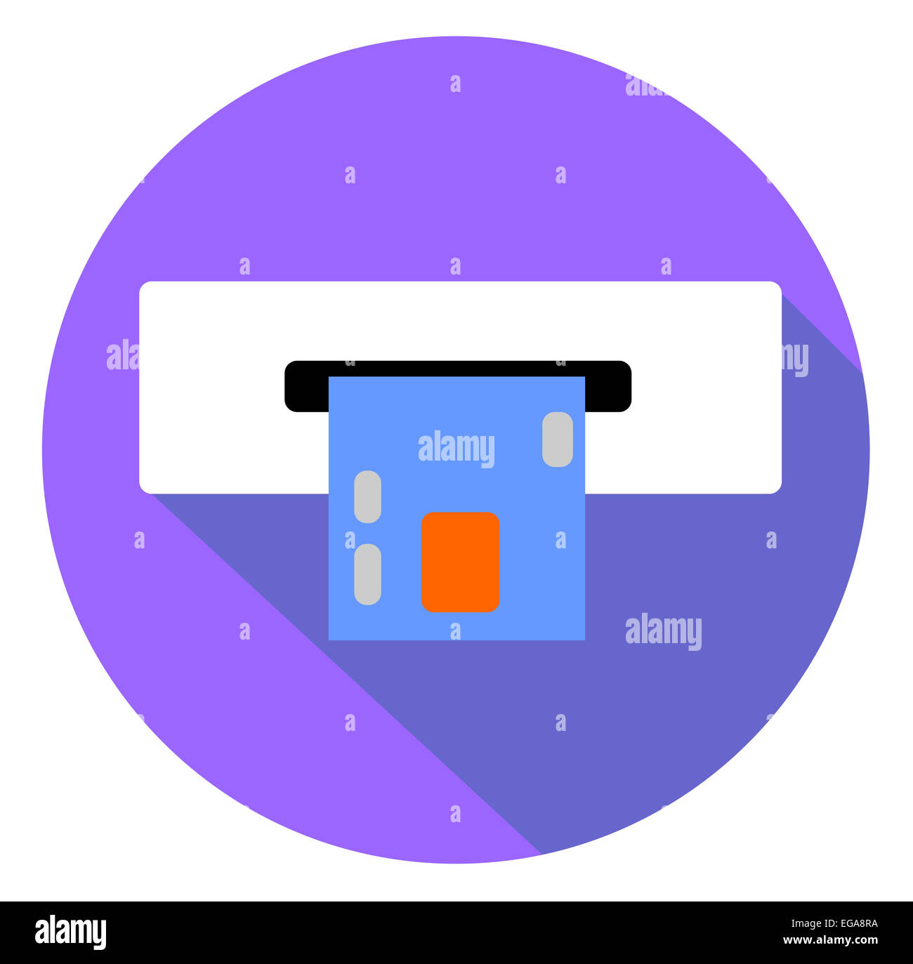 Flat printer icon Stock Photo - Alamy