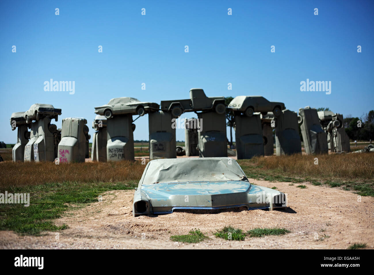 Carhenge Nebraska USA Stock Photo - Alamy
