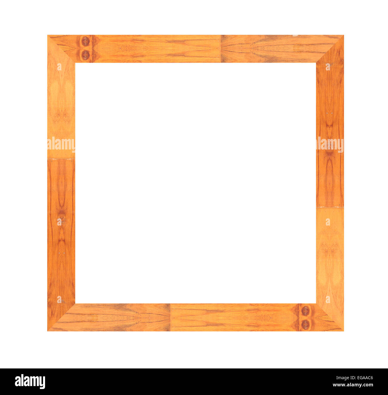 Brown wood frame isolated on white background Stock Photo - Alamy