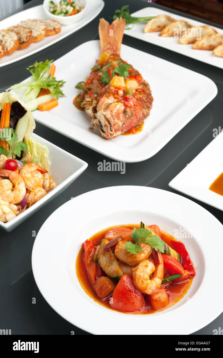 Thai Food Varieties Stock Photo - Alamy