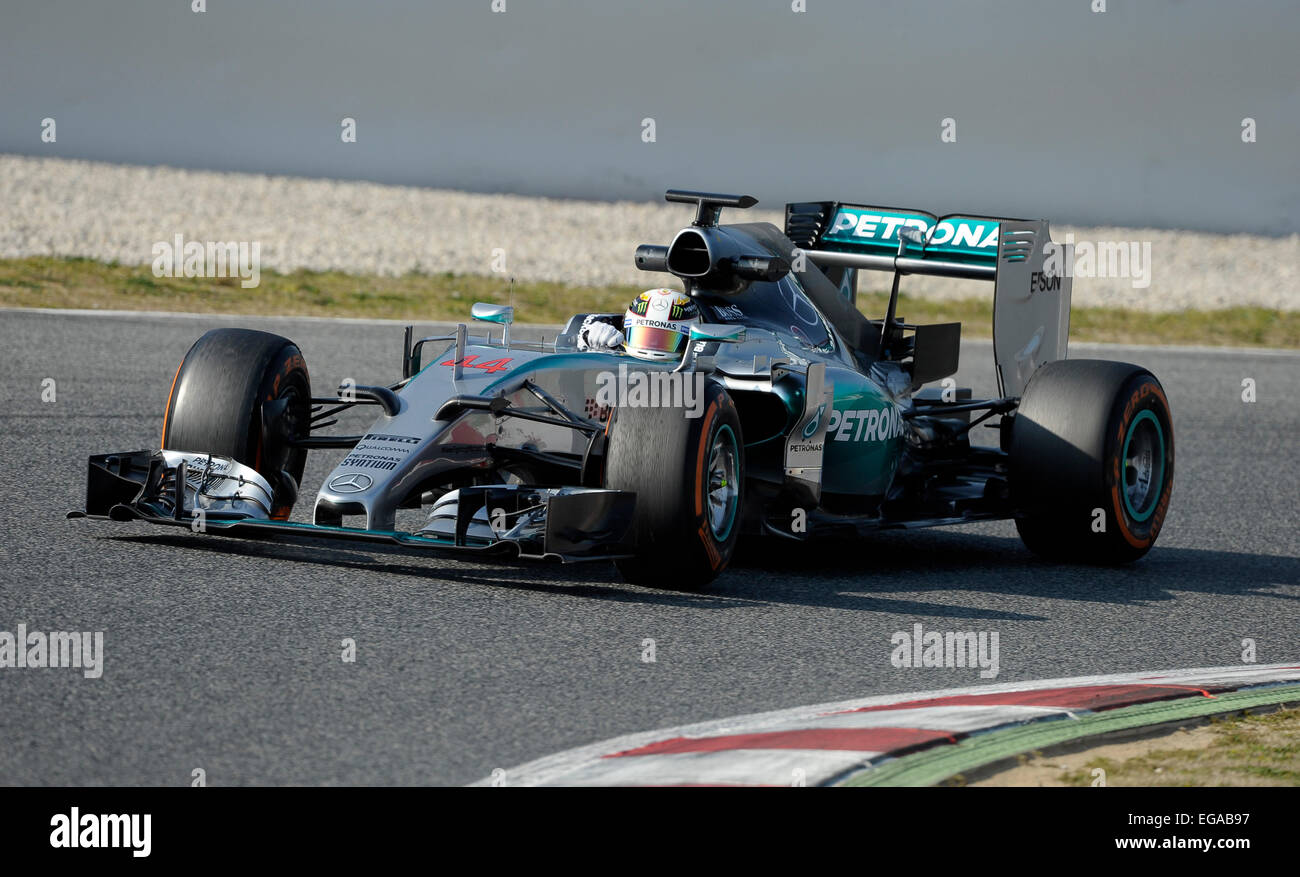 Barcelona, Spain. 20th February, 2015. Circuit de Catalunya racetrack ...