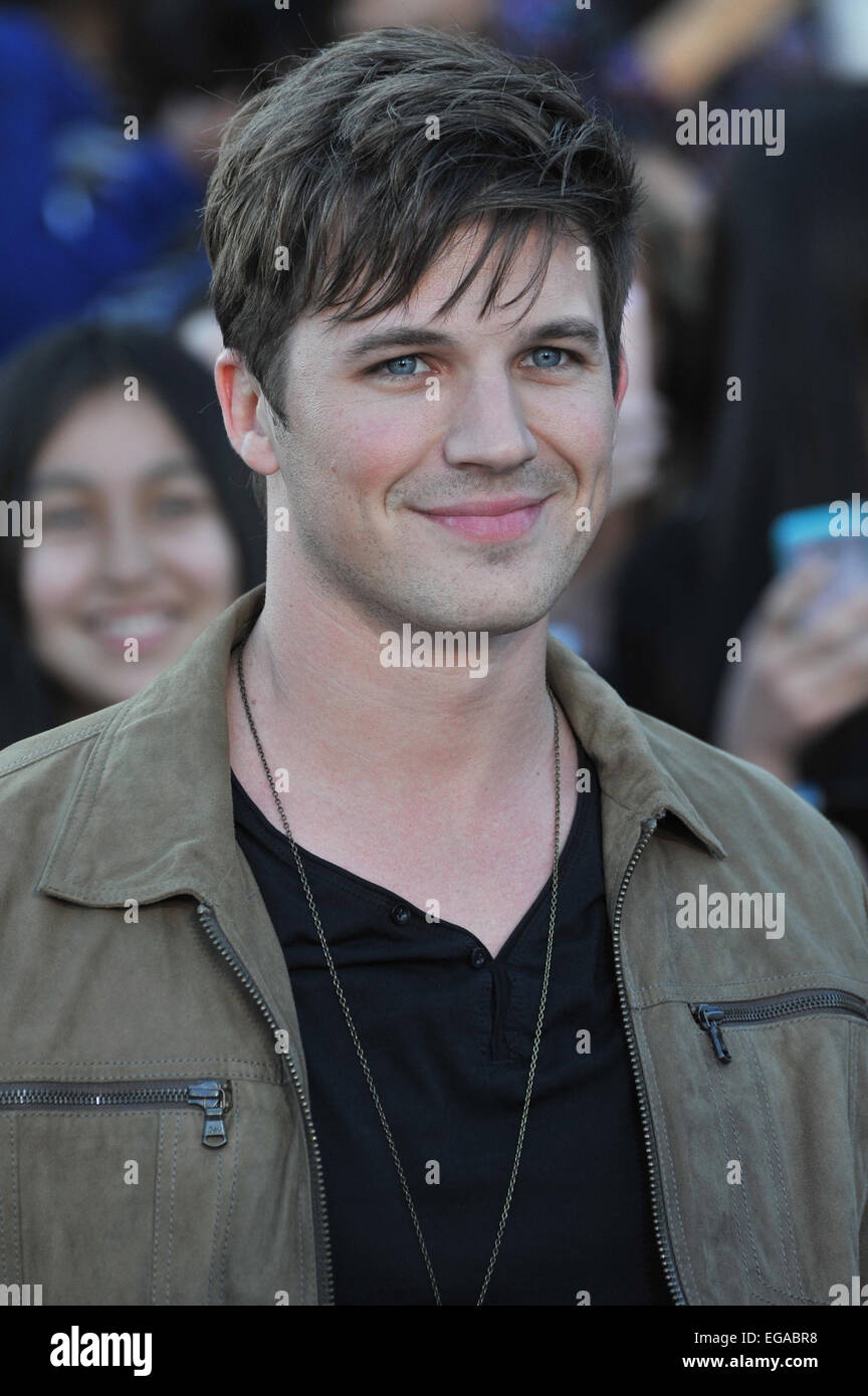 LOS ANGELES, CA - MARCH 18, 2014: Matt Lanter at the Los Angeles ...