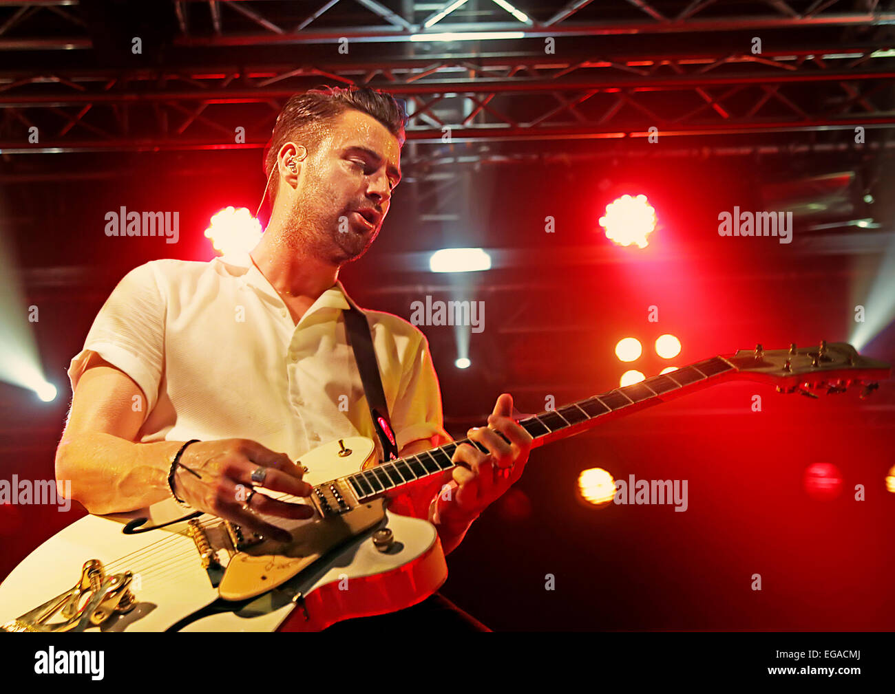 The Courteeners performing live on stage at Liverpool O2 Academy ...