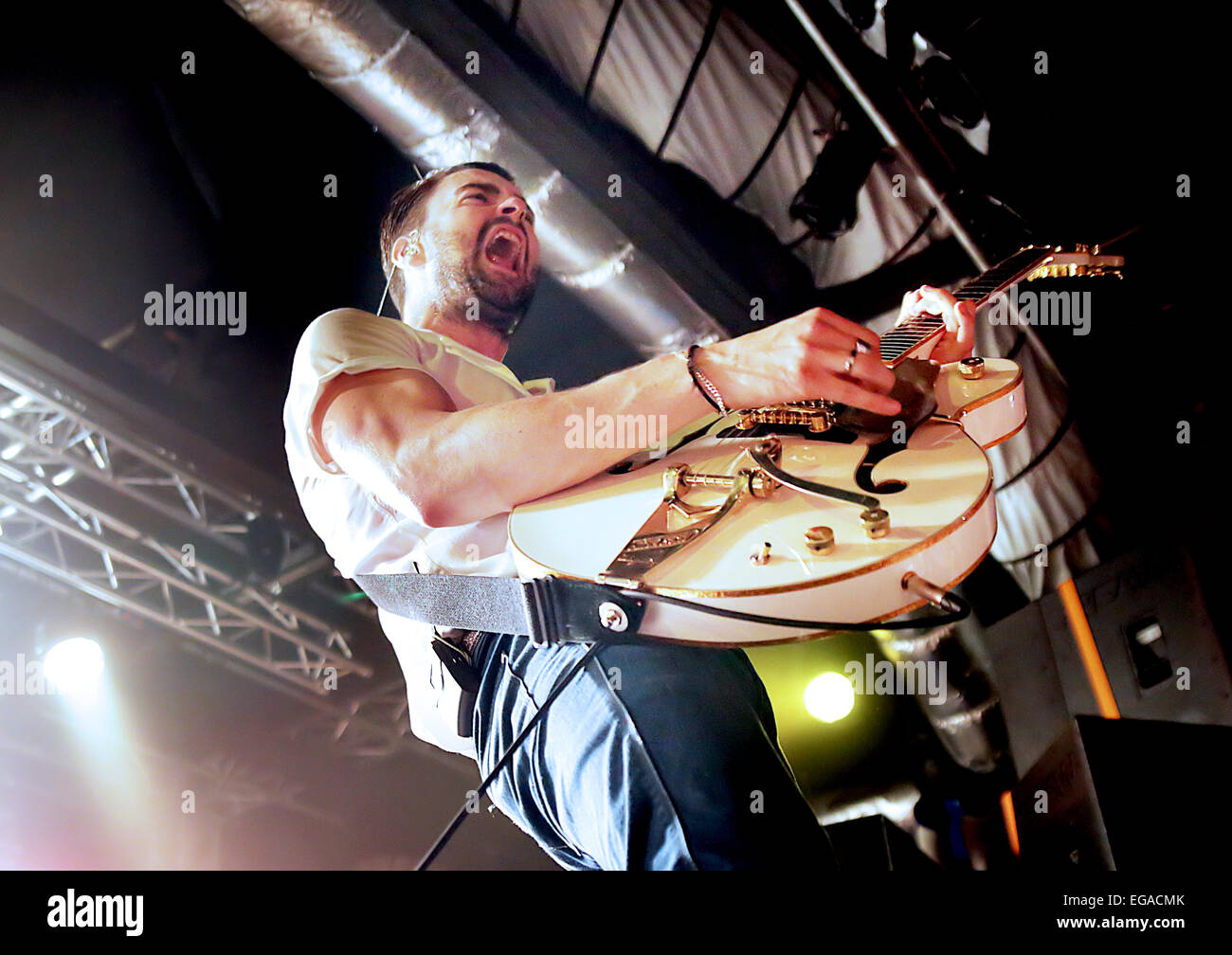 The Courteeners performing live on stage at Liverpool O2 Academy ...