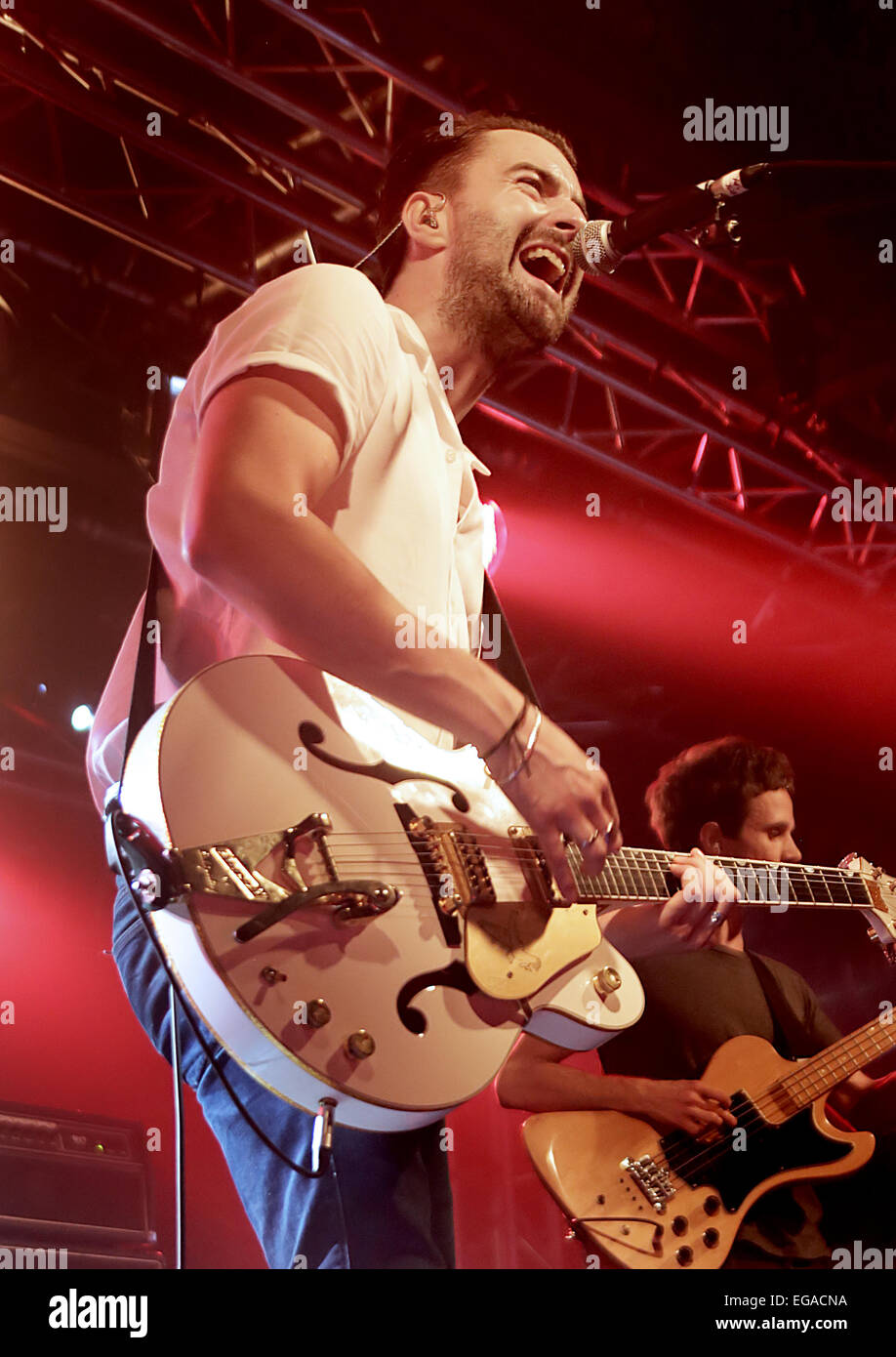 The Courteeners performing live on stage at Liverpool O2 Academy ...