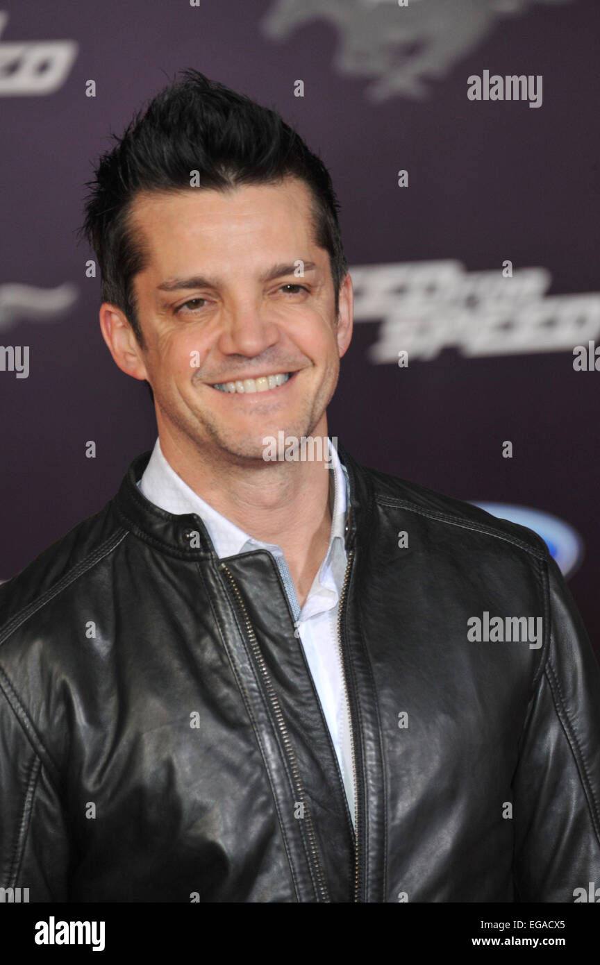 LOS ANGELES, CA - MARCH 6, 2014: Jonathan Del Arco at the U.S. premiere ...