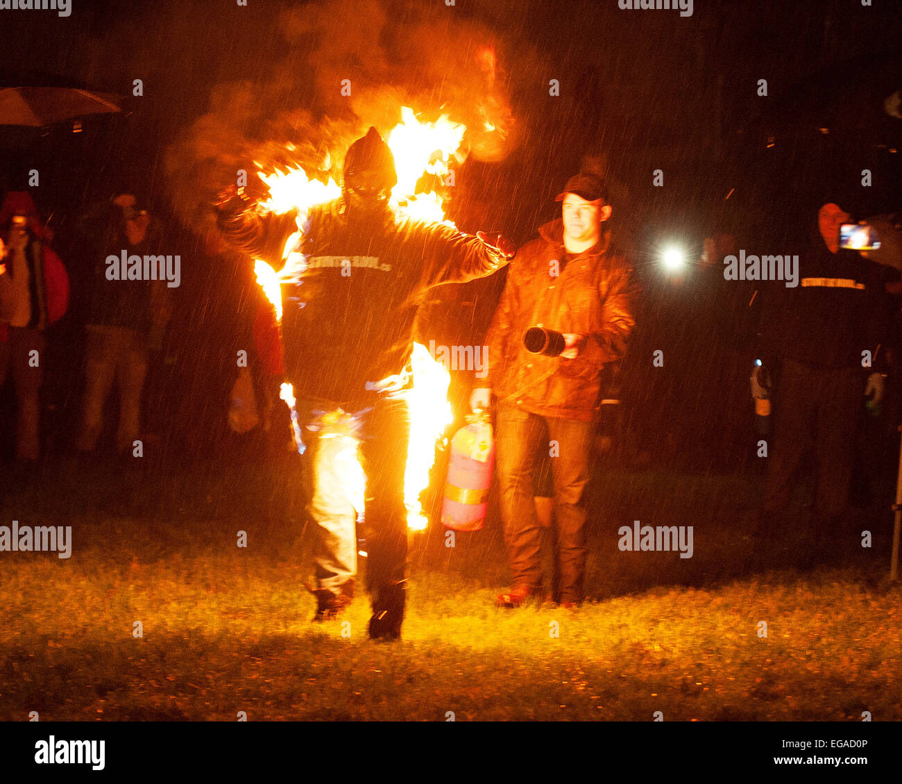 Movie stunt fire hi-res stock photography and images - Alamy
