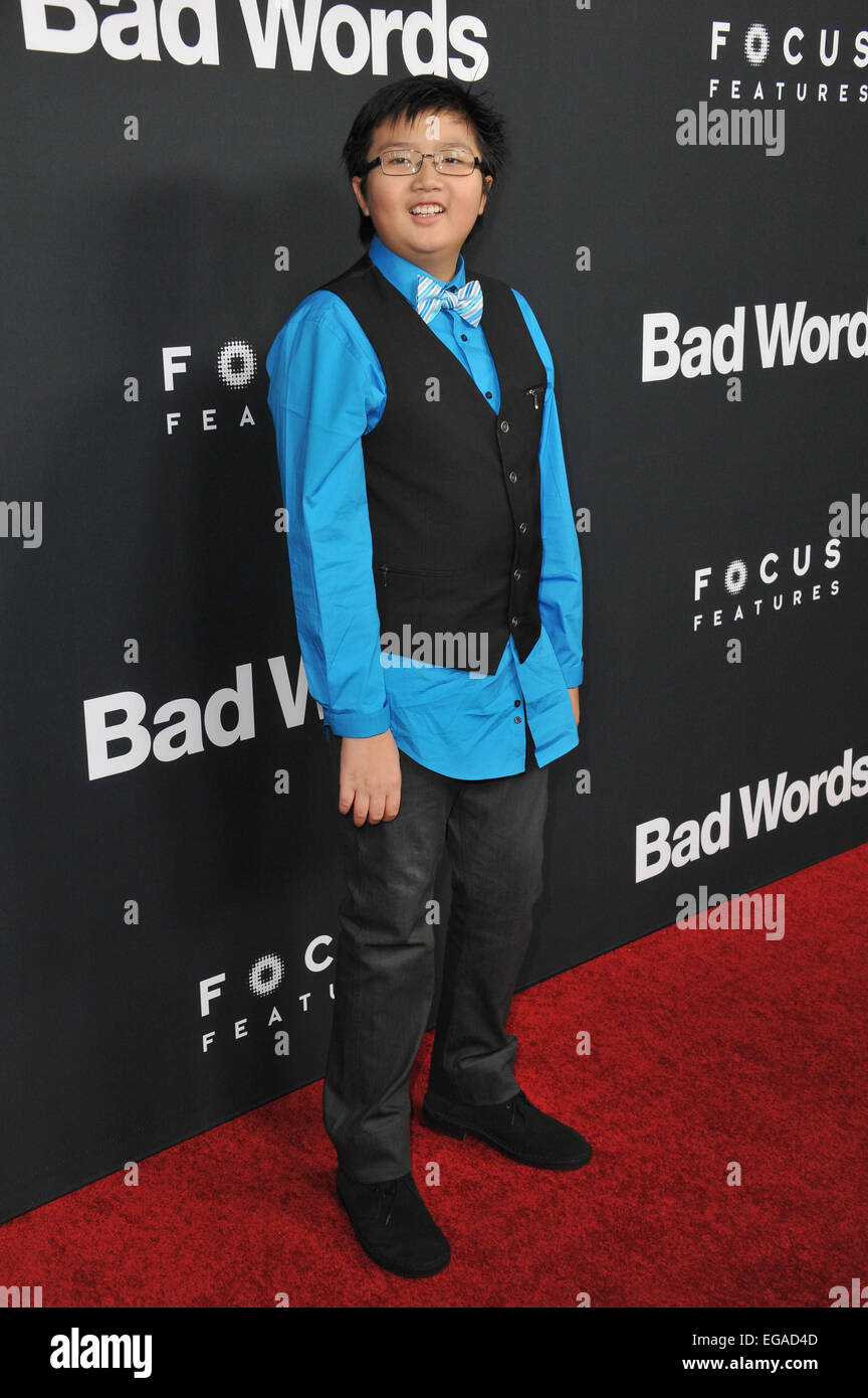 LOS ANGELES, CA - MARCH 5, 2014: Matthew Zhang at the Los Angeles ...