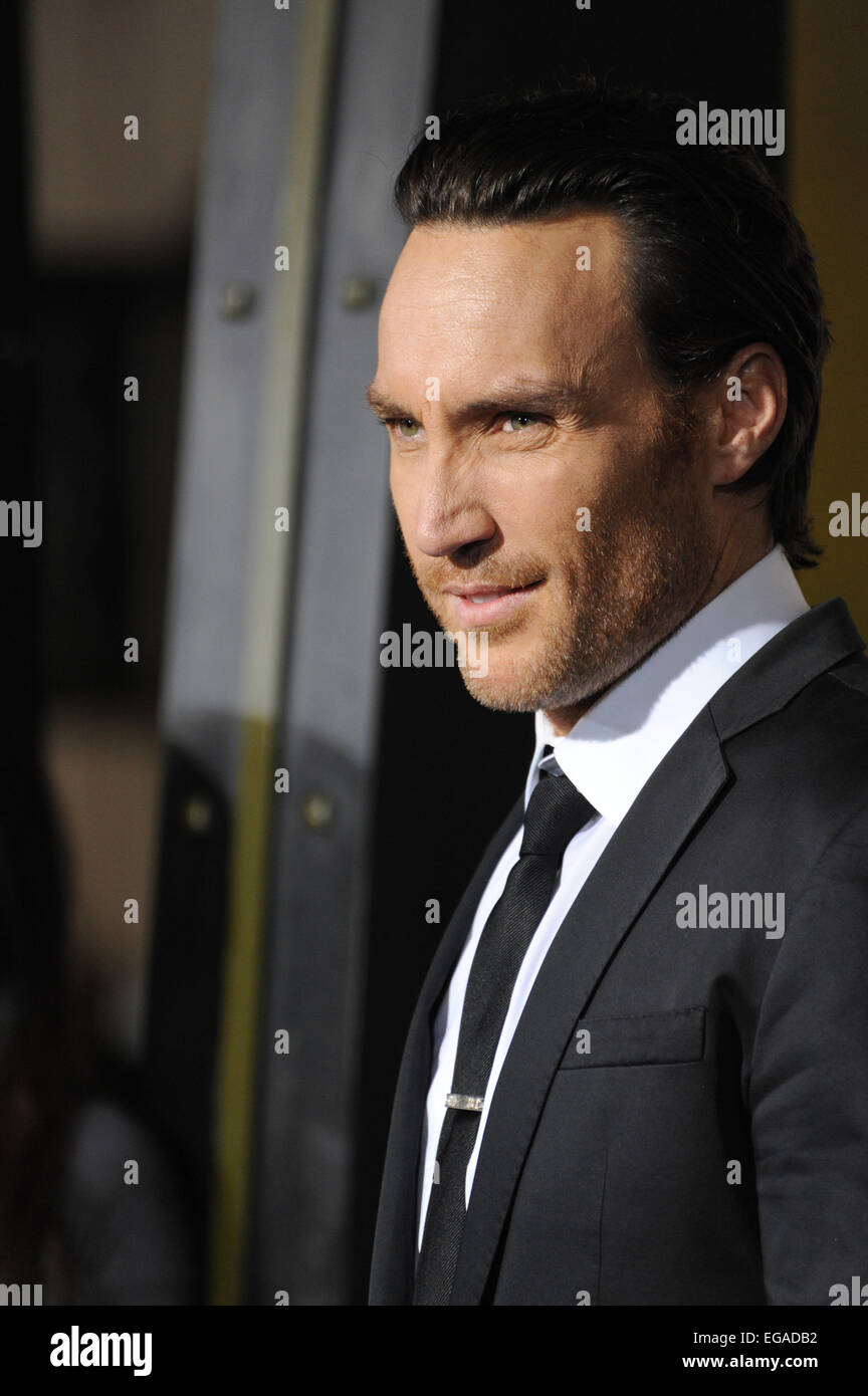 LOS ANGELES, CA - MARCH 4, 2014: Callan Mulvey at the premiere of his ...
