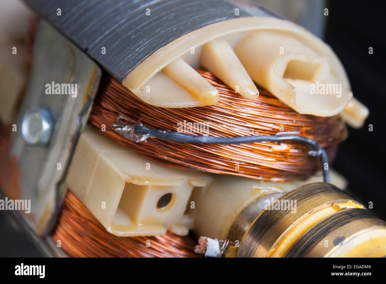 Motor from Generator wining repair Stock Photo - Alamy