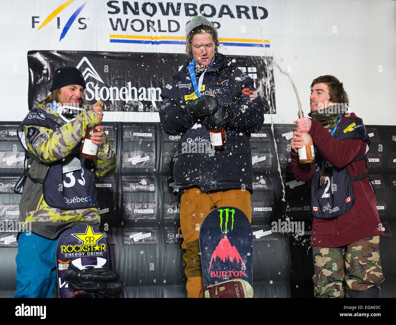 Quebec, Canada. 20th February, 2015. Darcy Sharpe of Canada (1st ...