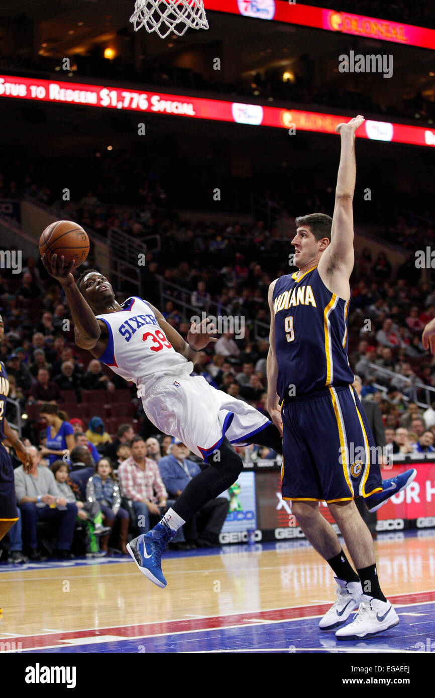 Philadelphia, Pennsylvania, USA. 20th Feb, 2015. Philadelphia 76ers ...