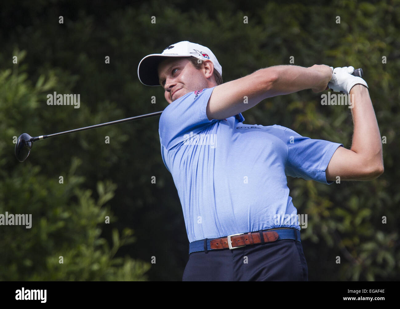 Los Angeles, California, USA. 20th Feb, 2015. Harris English plays in ...