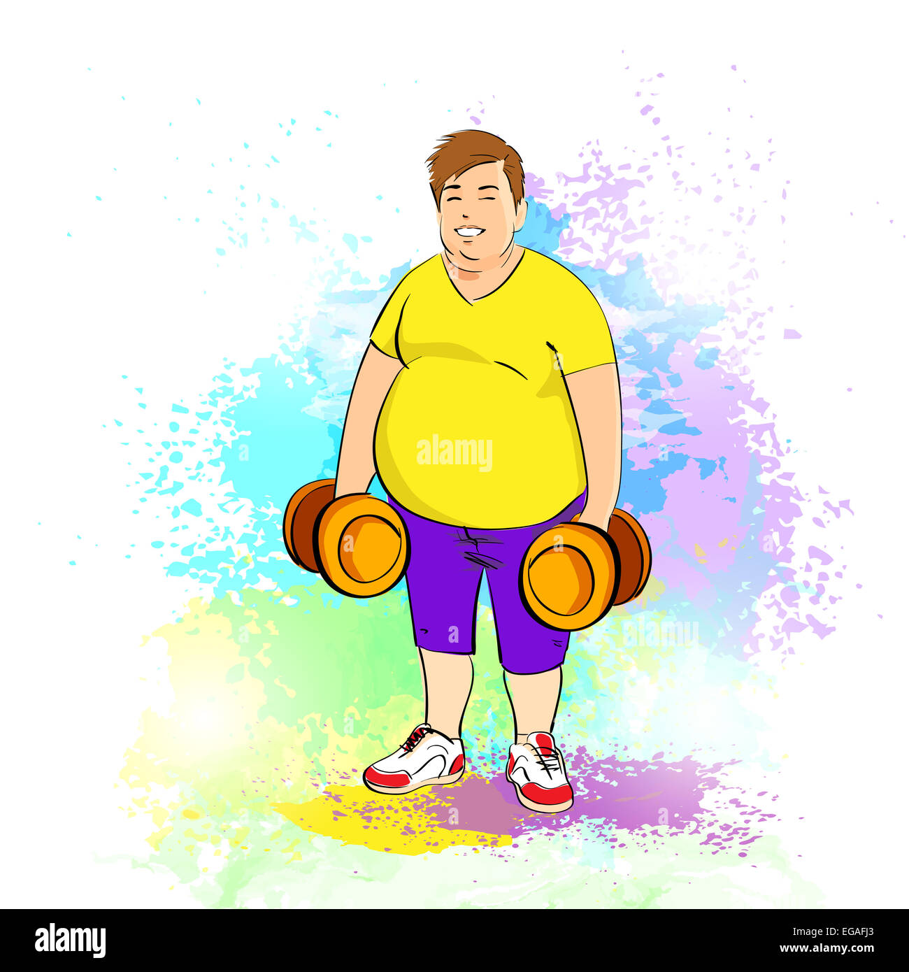 Cartoon muscle guy hi-res stock photography and images - Alamy