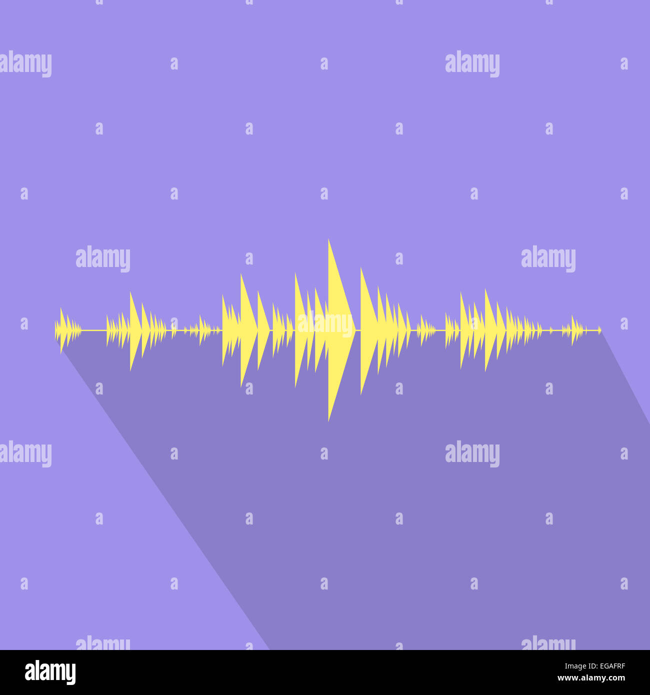 wave audio music stream flat design vector Stock Photo - Alamy