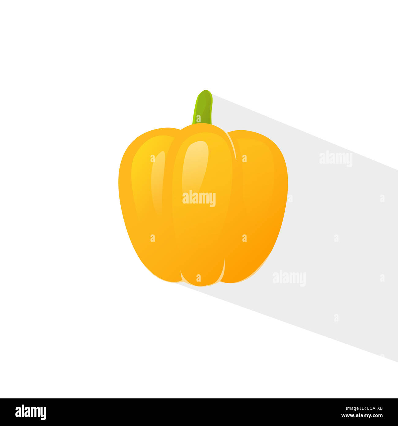 red pepper sketch draw isolated over white Stock Photo - Alamy