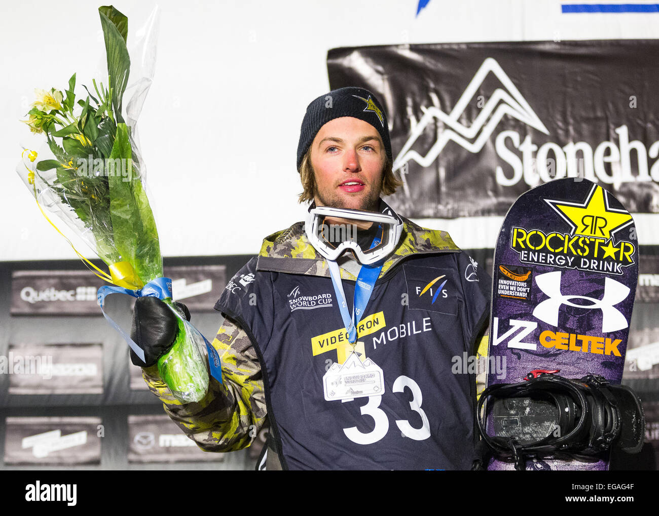 Quebec, Canada. 20th February, 2015. Tyler Nicholson of Canada (2nd ...