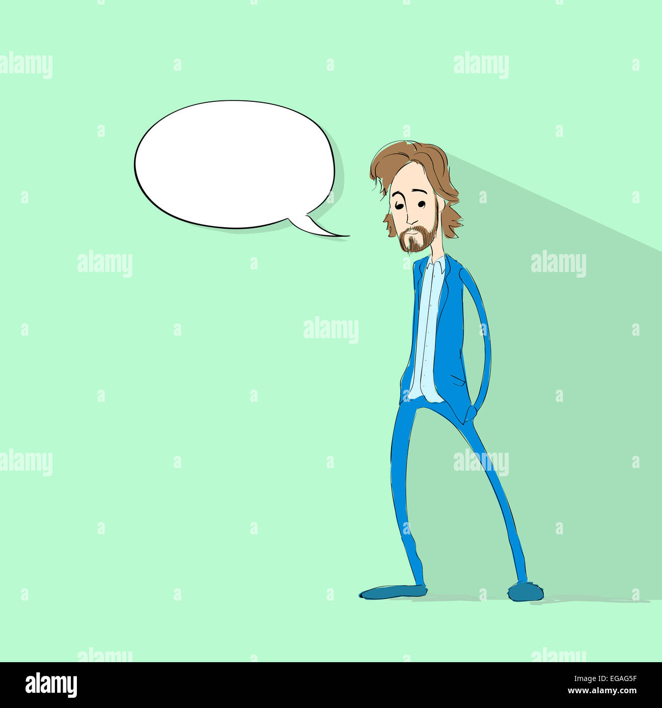 man chat communication social network color flat icon Stock Photo - Alamy