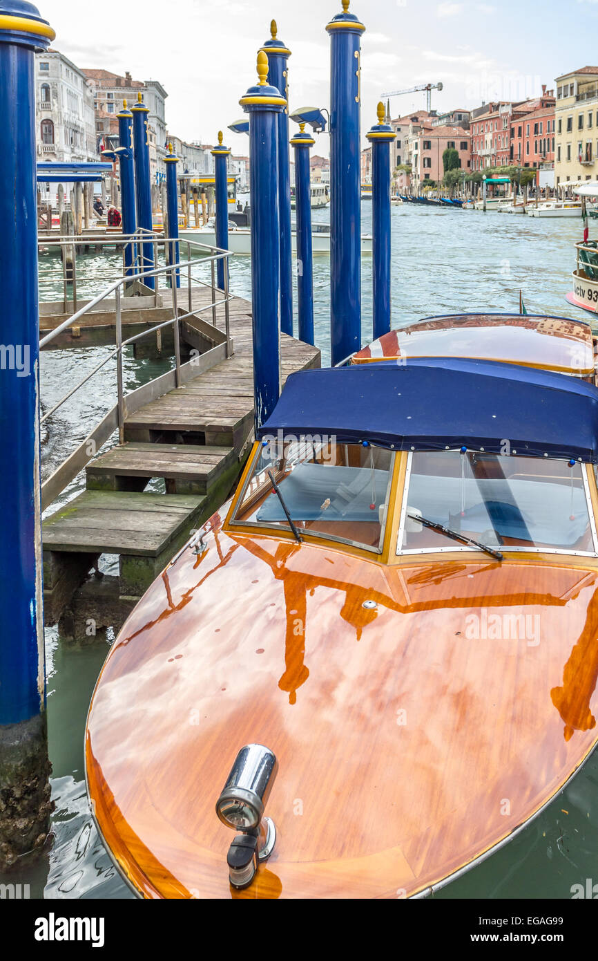 Traditional water taxi venice hi-res stock photography and images - Alamy
