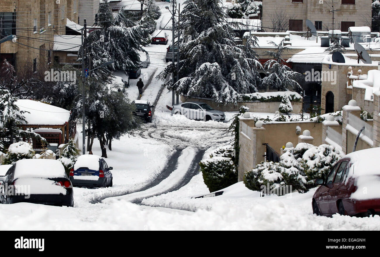 Jordan amman snowstorm hi-res stock photography and images - Alamy