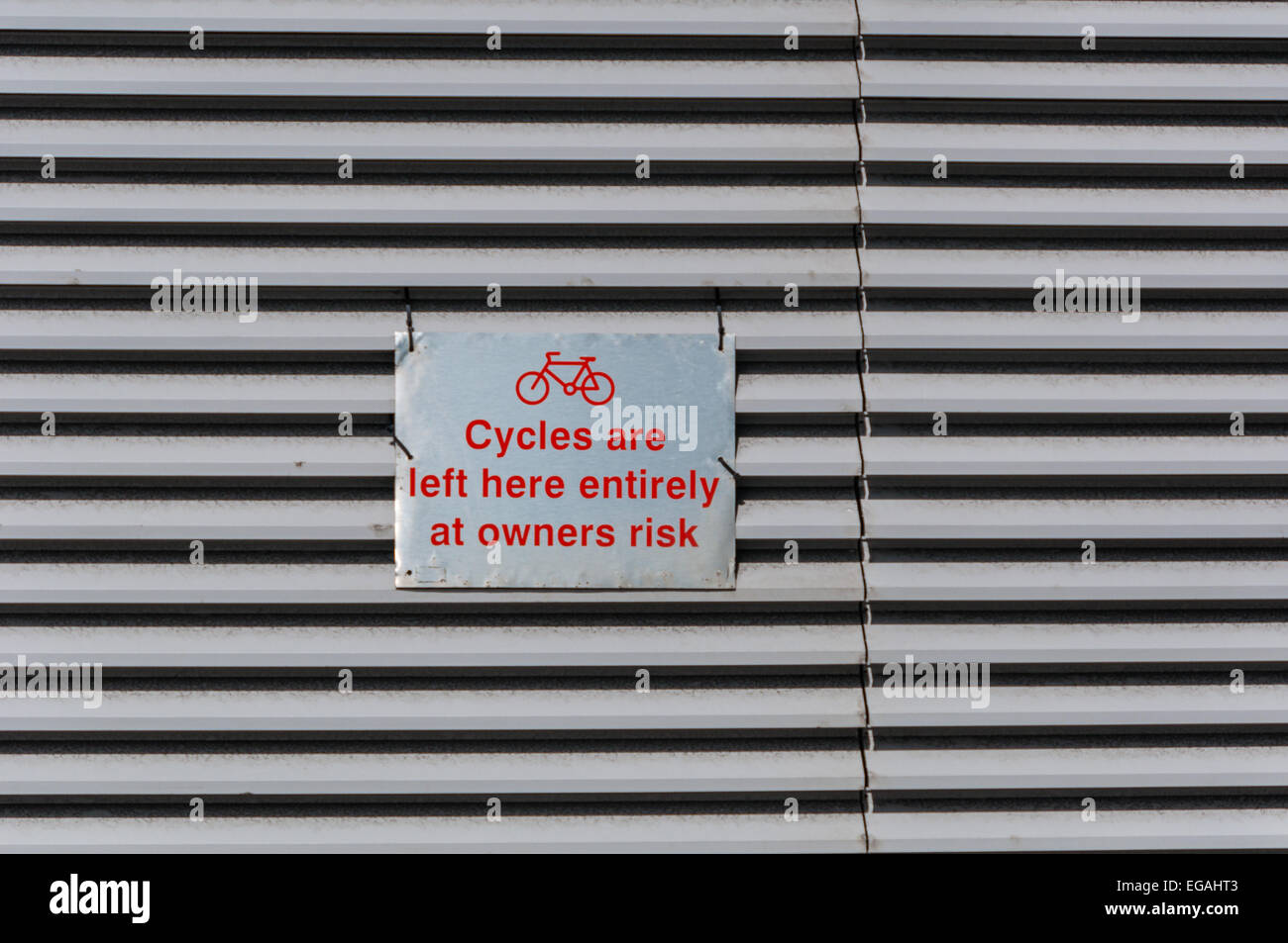 Sign for bicycle stand, UK Stock Photo - Alamy