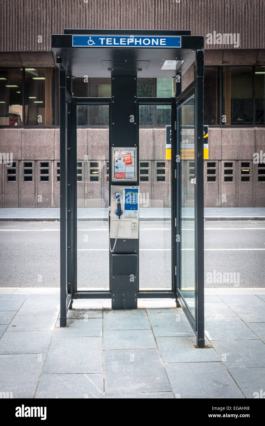 Modern payphone close up Stock Photo - Alamy
