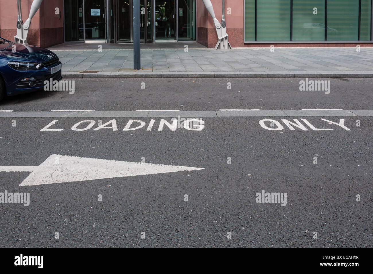 Loading only bay empty space Stock Photo - Alamy