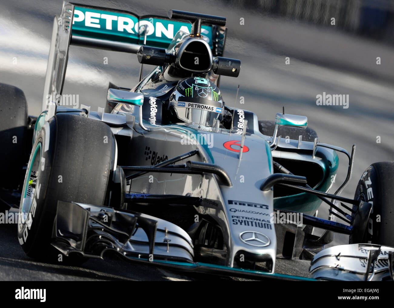 Barcelona, Spain. 20th February, 2015. Circuit de Catalunya racetrack ...