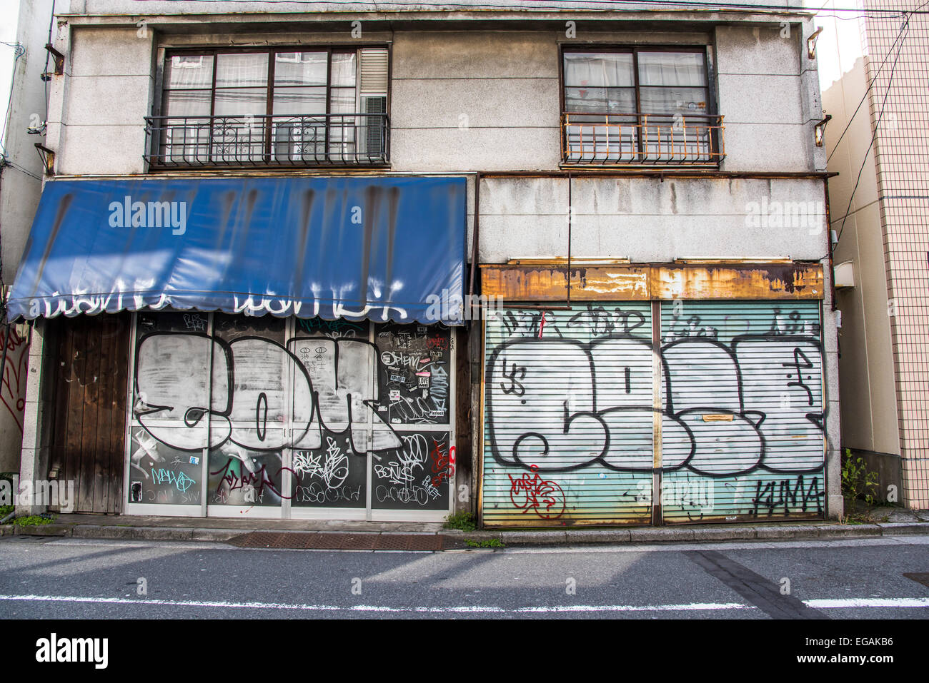 Graffiti art,street scene,Shibuya,Tokyo,Japan Stock Photo - Alamy