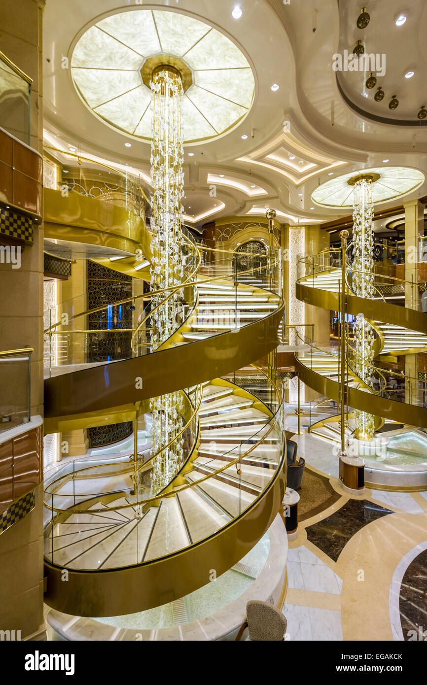 Ship interior staircase hi-res stock photography and images - Alamy