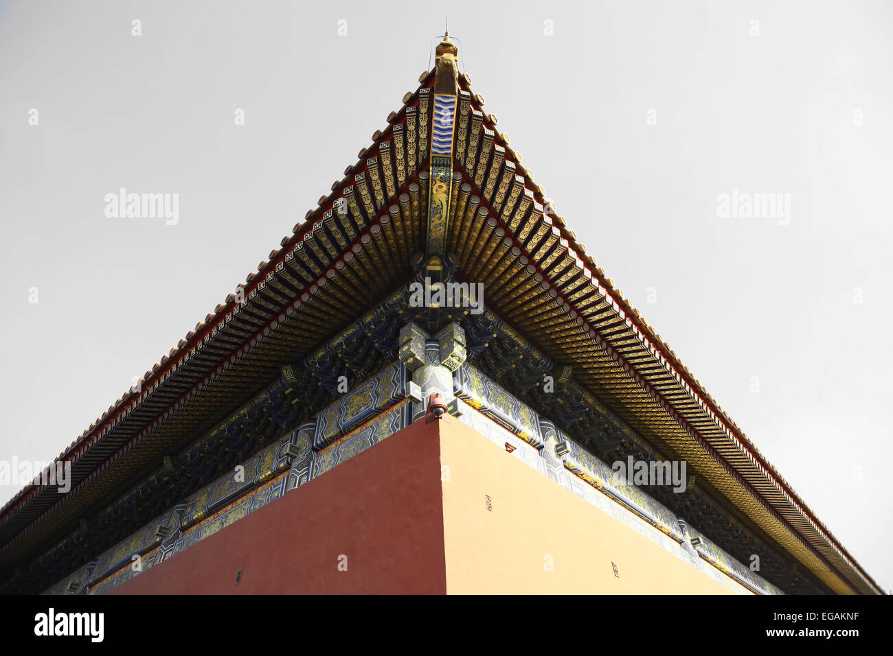 Color picture of some traditional Chinese roof tops Stock Photo - Alamy