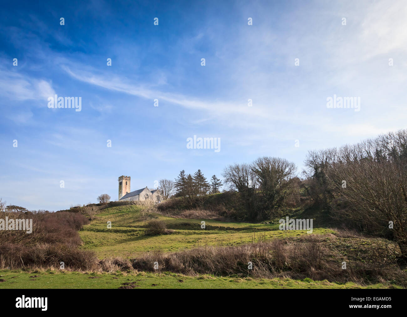 Manorbier village hi-res stock photography and images - Alamy