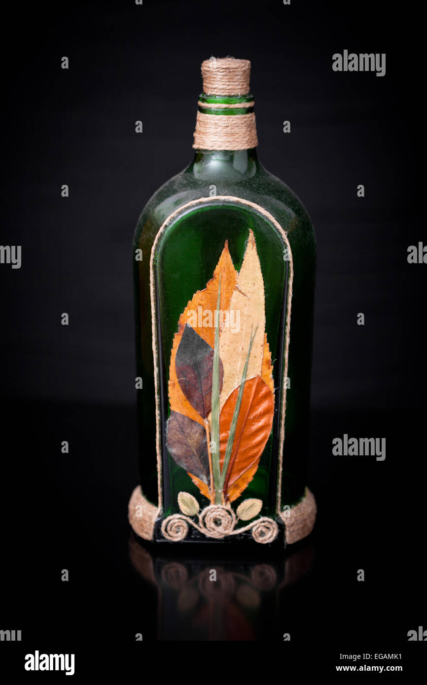 Old fashioned bottle - visible dust spots all over bottle Stock Photo ...