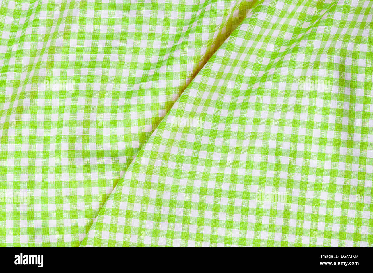 Green checkered fabric background hi-res stock photography and images ...