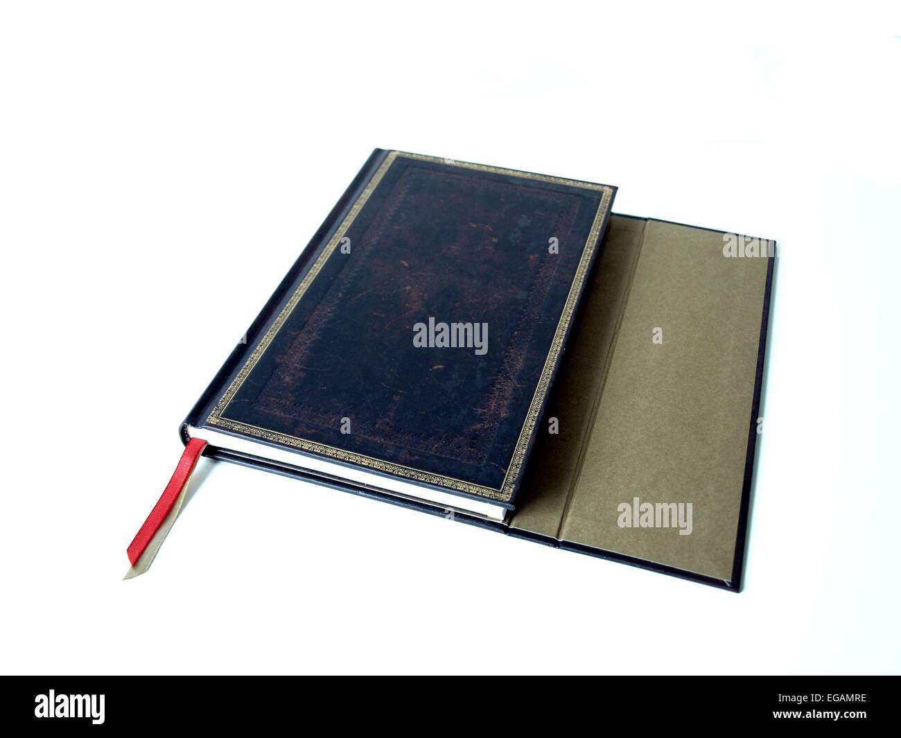 Old diary on a white background Stock Photo - Alamy