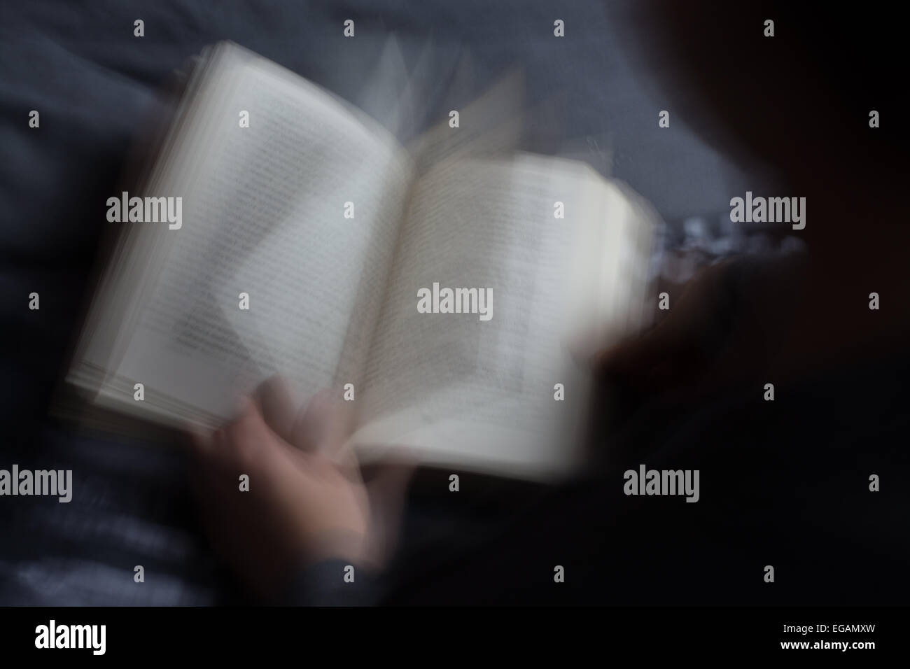 Reading book turning pages hi-res stock photography and images - Alamy