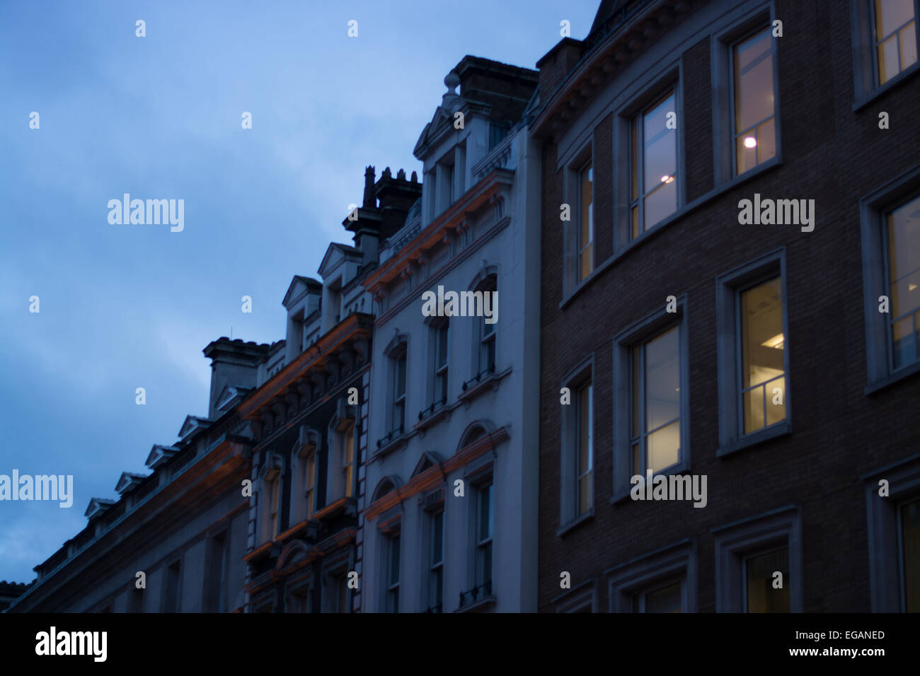 buildings at night Stock Photo - Alamy