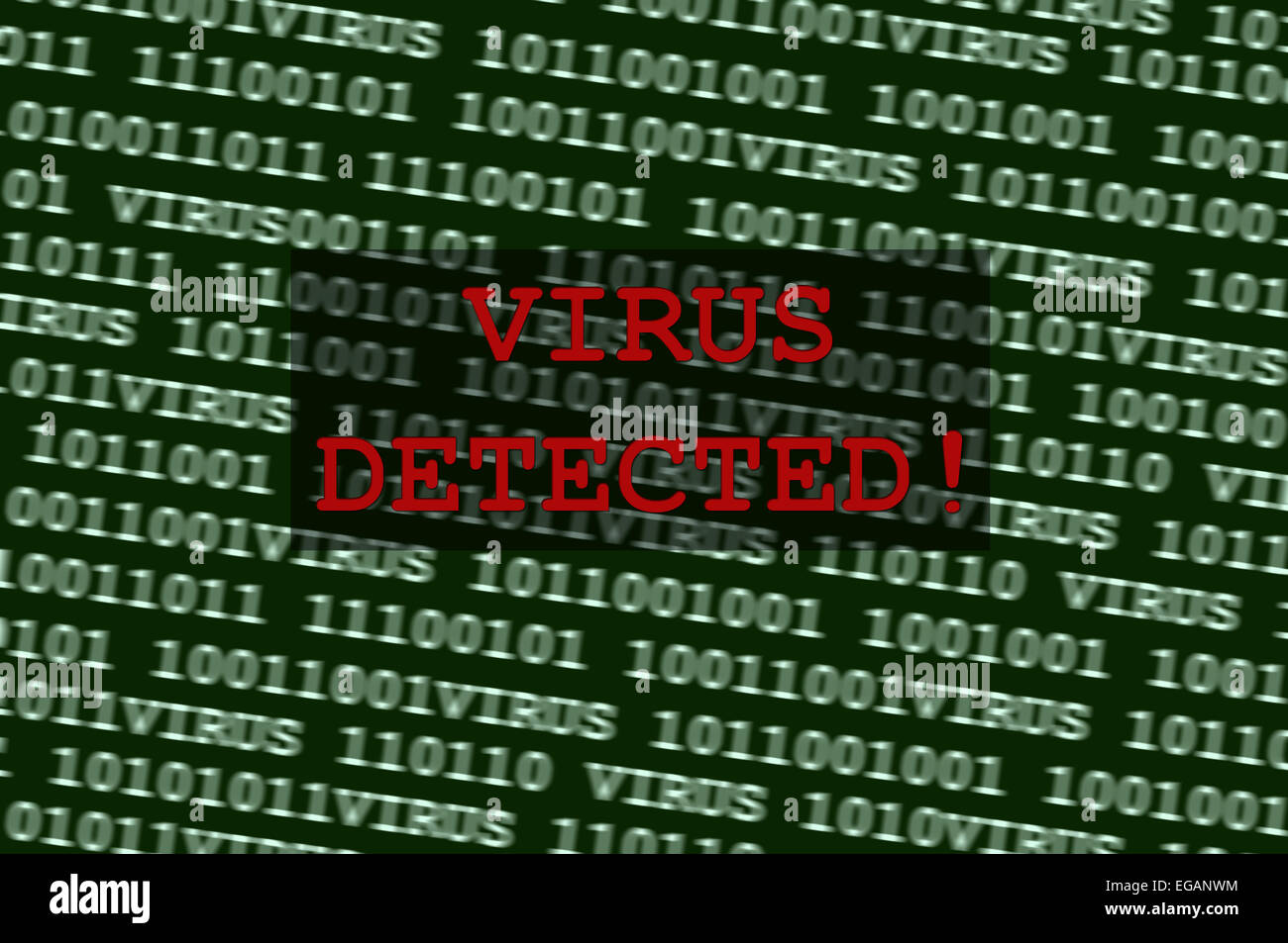 Virus detected screen hi-res stock photography and images - Alamy
