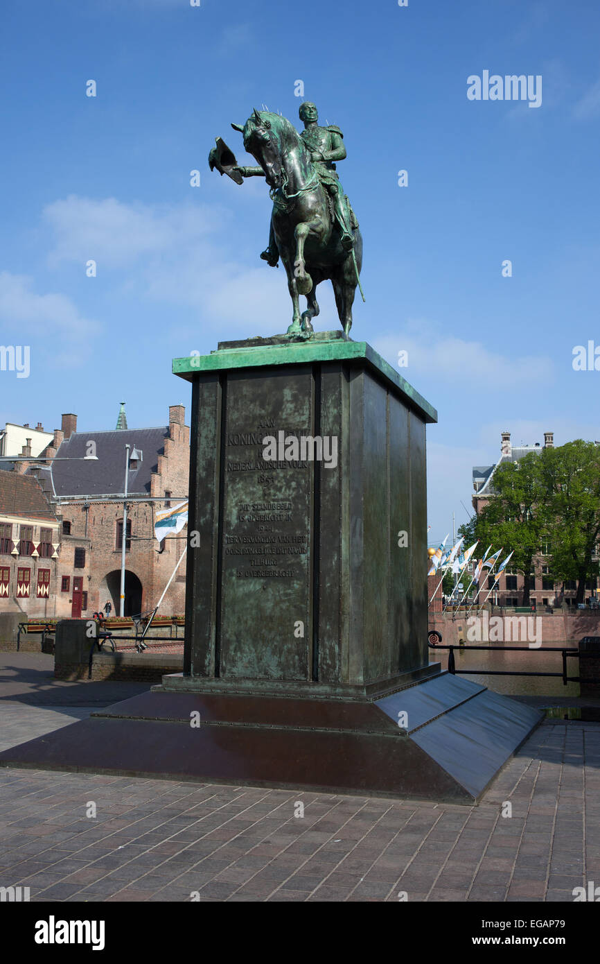 King William II (Koning Willem II) monument in The Hague (Den Haag ...