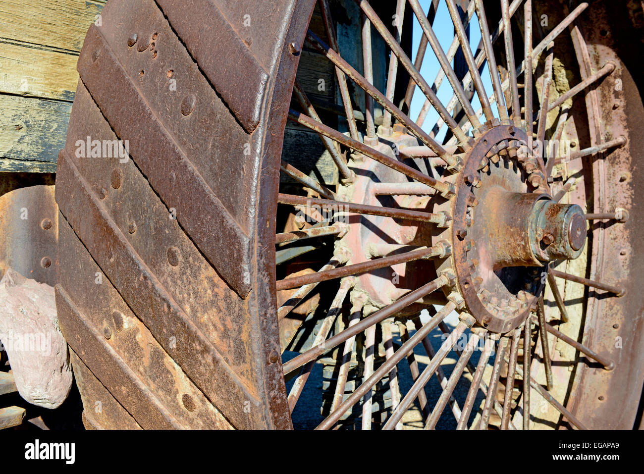 Vintage steam engine train and wheels closeup Stock Photo - Alamy