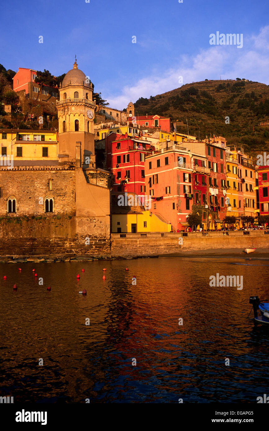 Italy, Liguria, Cinque Terre, Riviera di Levante, Vernazza Stock Photo ...